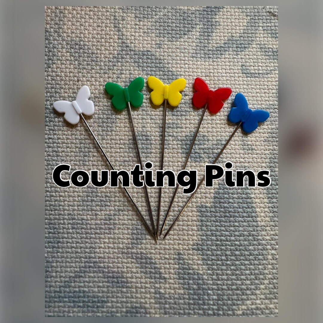 Counting Pin, Cross Stitch Counting Pins, Sewing Counting Pin, Gift for ...