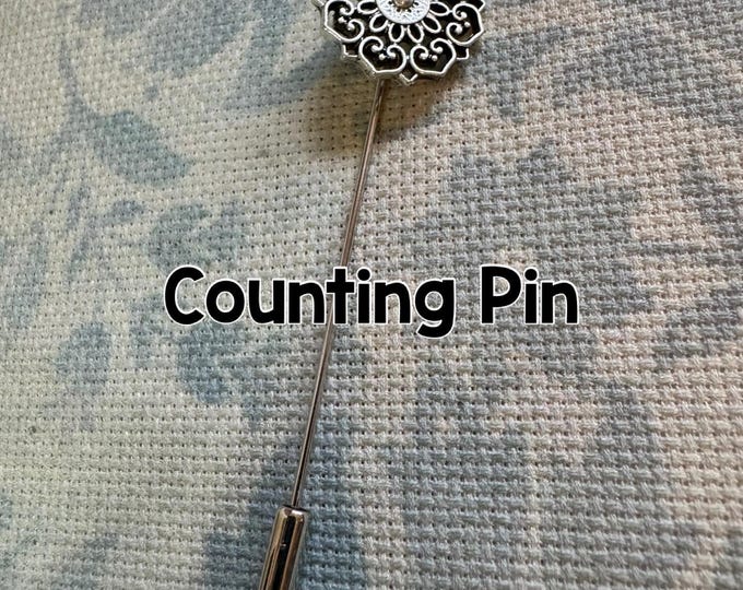 Counting Pin, Cross Stitch Counting Pins, Sewing Counting Pin, Gift for ...
