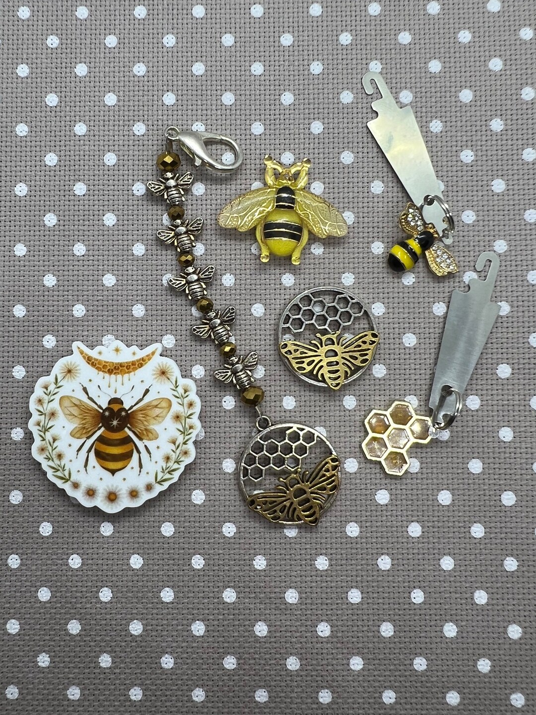Bee Needleminder Bee Needle Minder Cross Stitch Set Needle - Etsy
