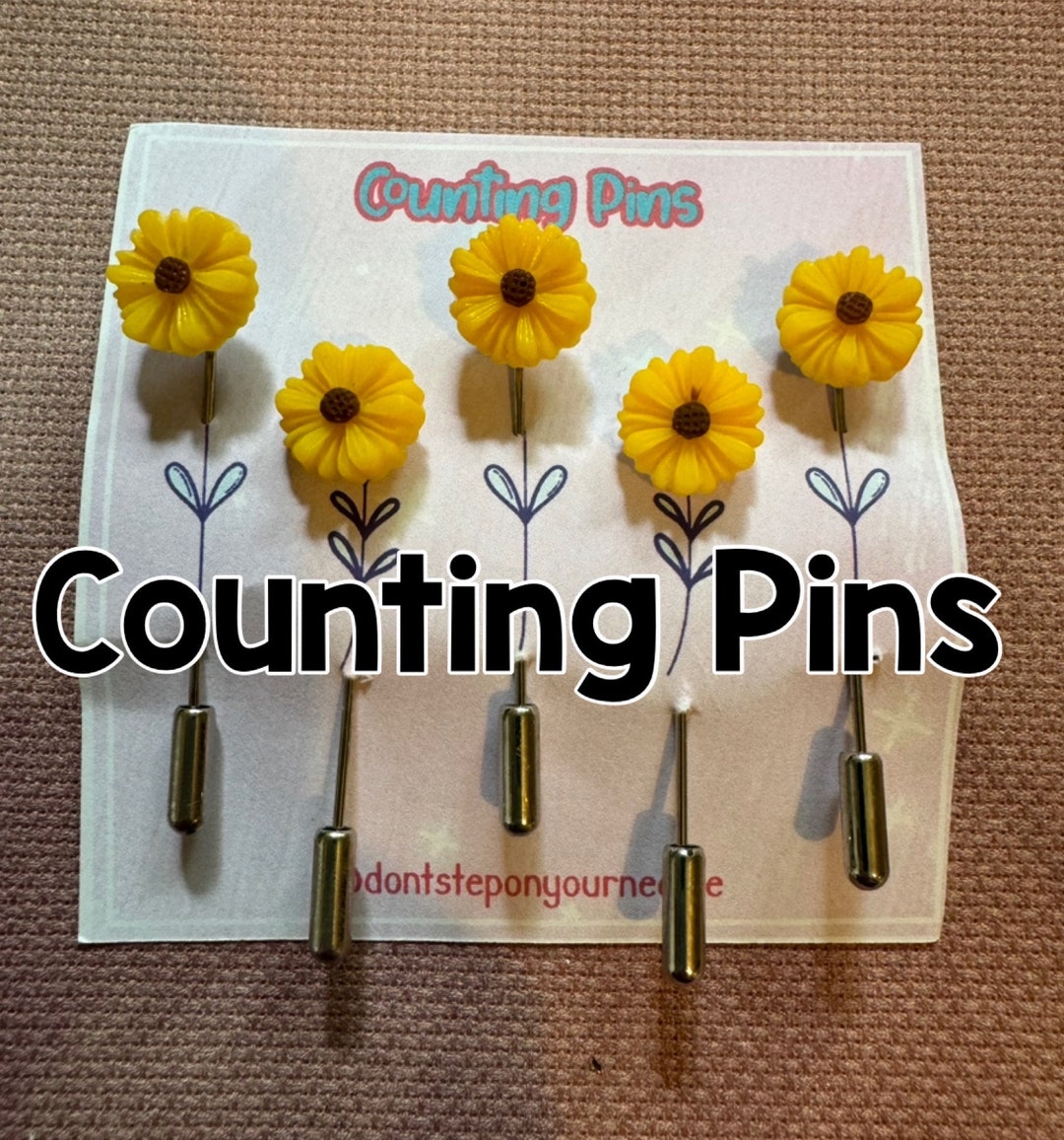 Counting Pin, Cross Stitch Counting Pins, Sewing Counting Pin, Gift for ...