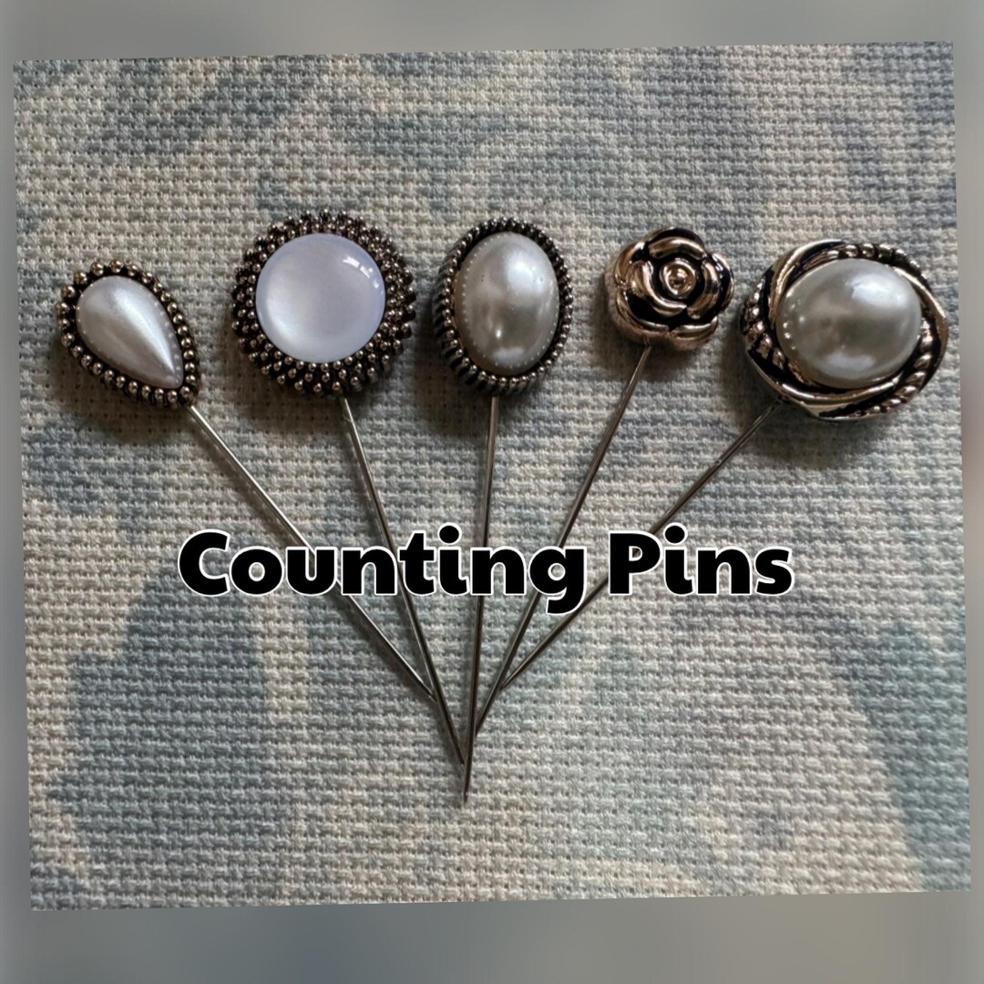 Counting Pin, Cross Stitch Counting Pins, Sewing Counting Pin, Gift for ...