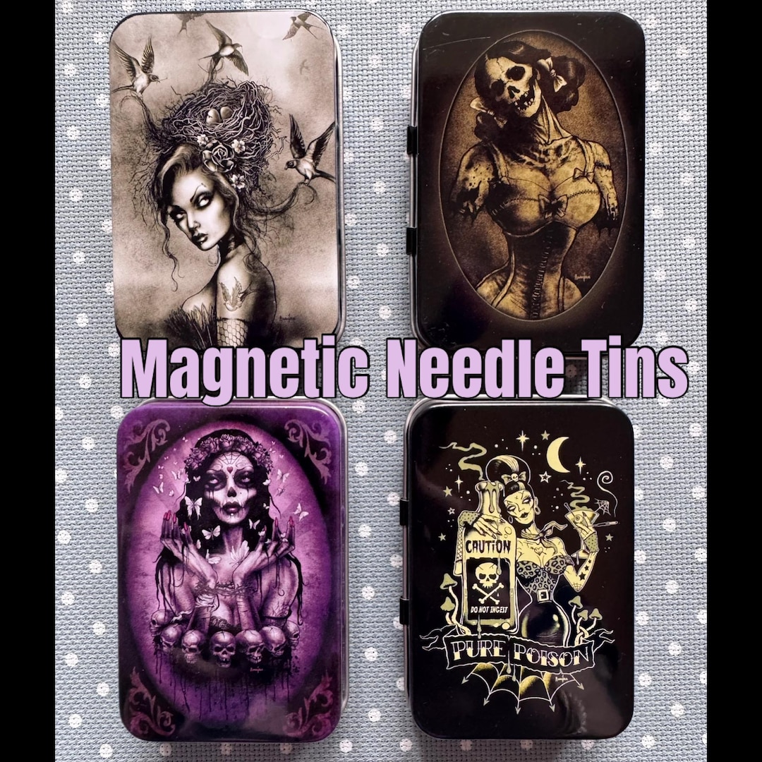 Self Made Magnetic Needle Tin, Magnetic Sewing Tin, Magnetic Cross ...