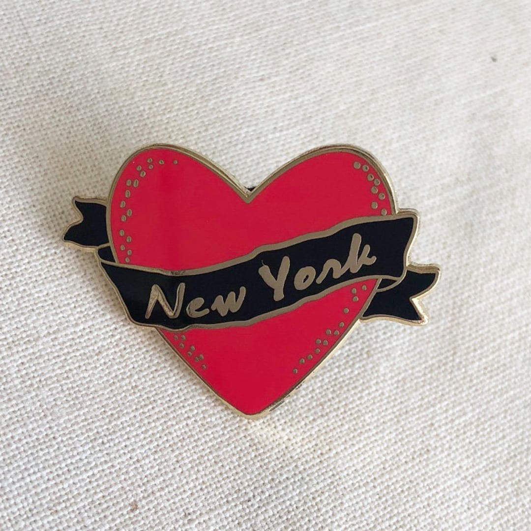 NY Enamel Lapel Pin, New York City Pin, I Love NY Pin - Etsy
