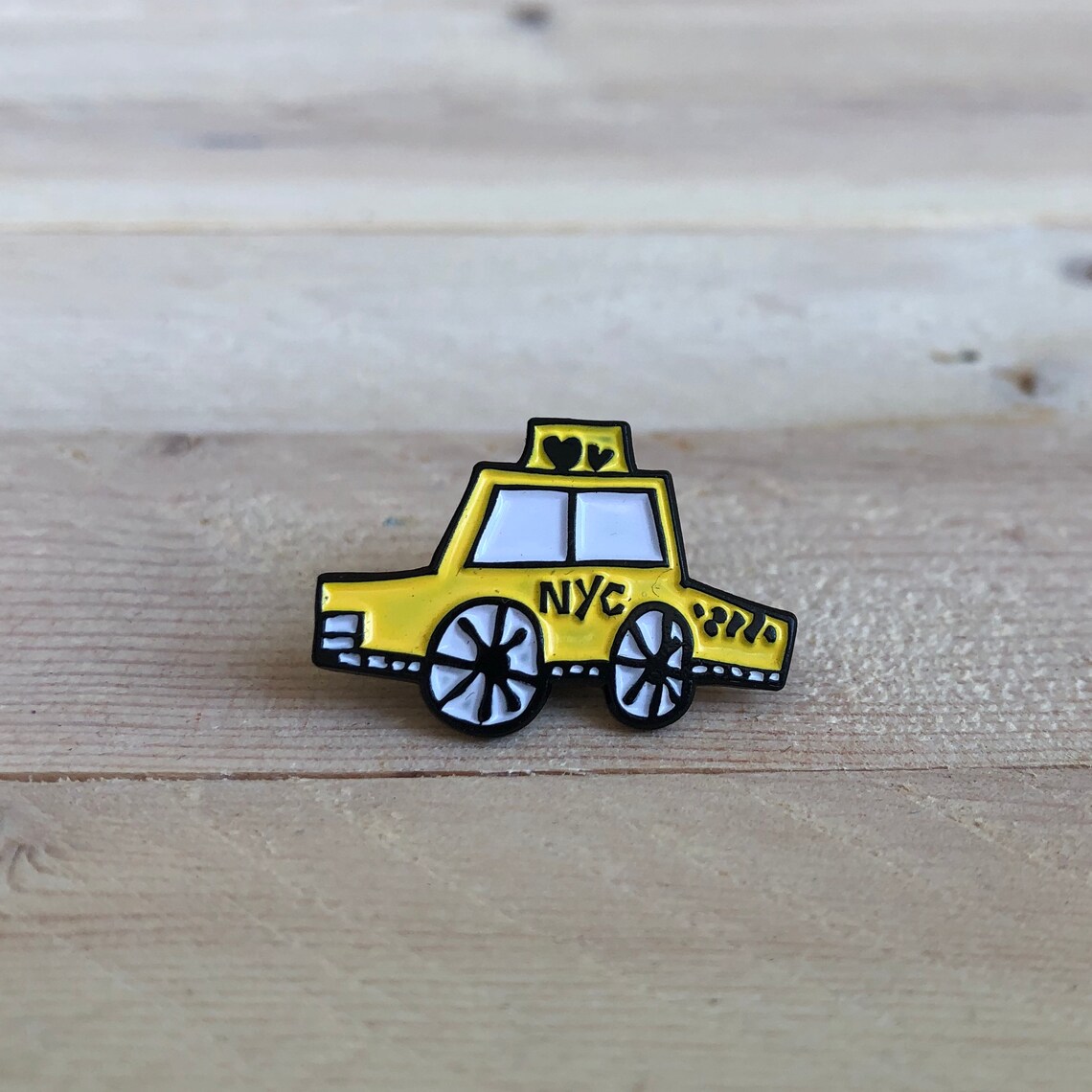 Taxi Enamel Pin NY Taxi Pin Yellow Taxi NY Pin NY Lapel - Etsy