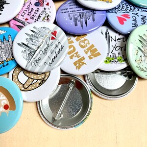 New York Pin 1.5 Inch Pins New York City Button Pin New York Souvenirs ...