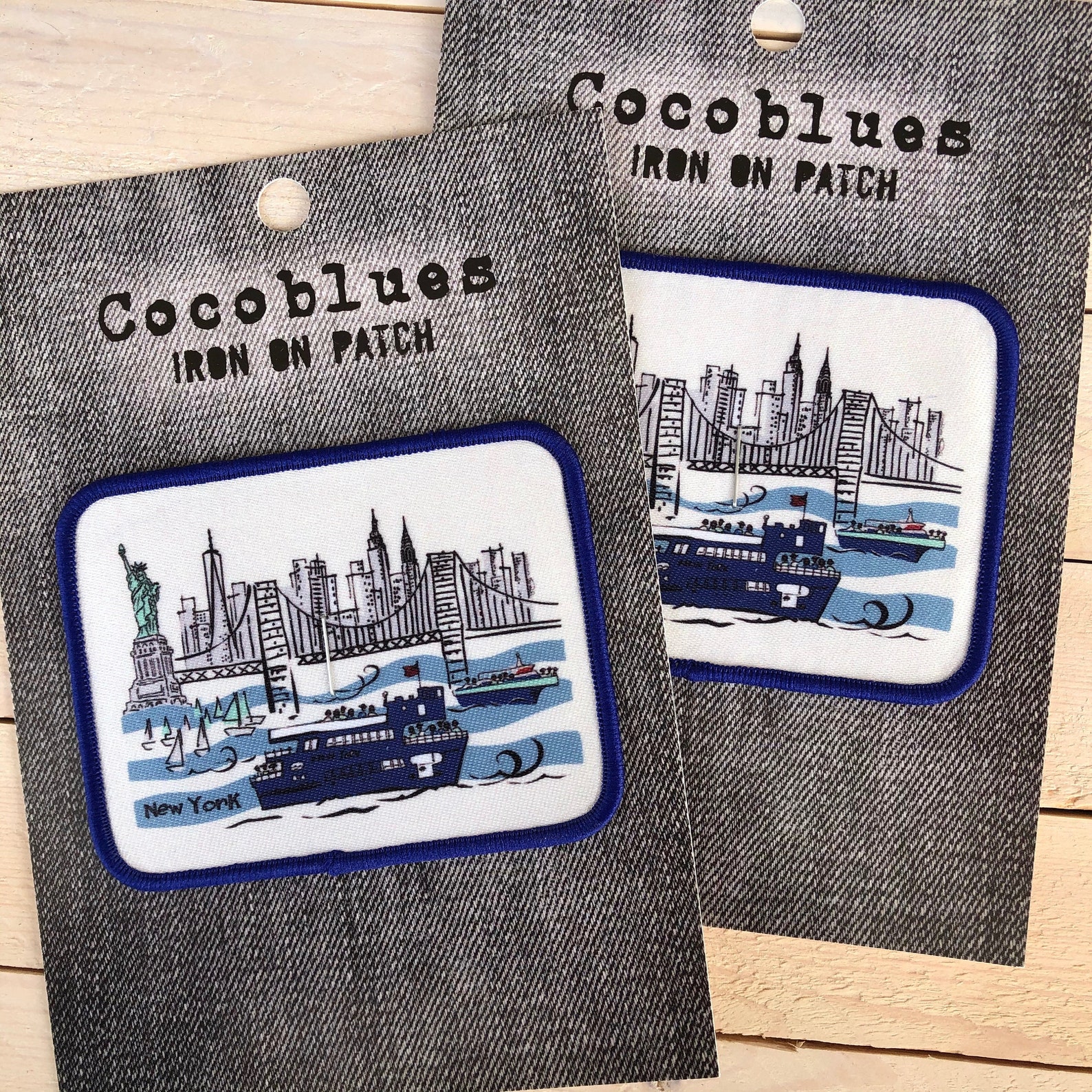 NYC Ferry Iron on Embroidered Patch New York Patch NYC - Etsy