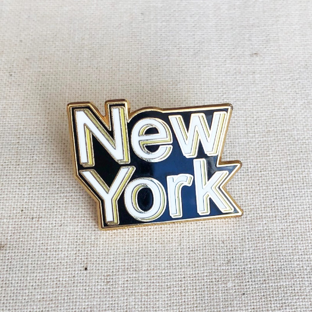 New York Enamel Pin Ny Pin Nyc Ny Pin Hard Enamel Pin New York Travel Pin Etsy