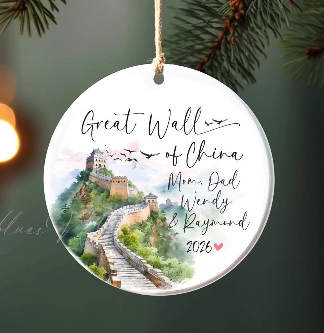 The Grea Wall Christmas Ornament, Custom Great Wall of China Travel ...
