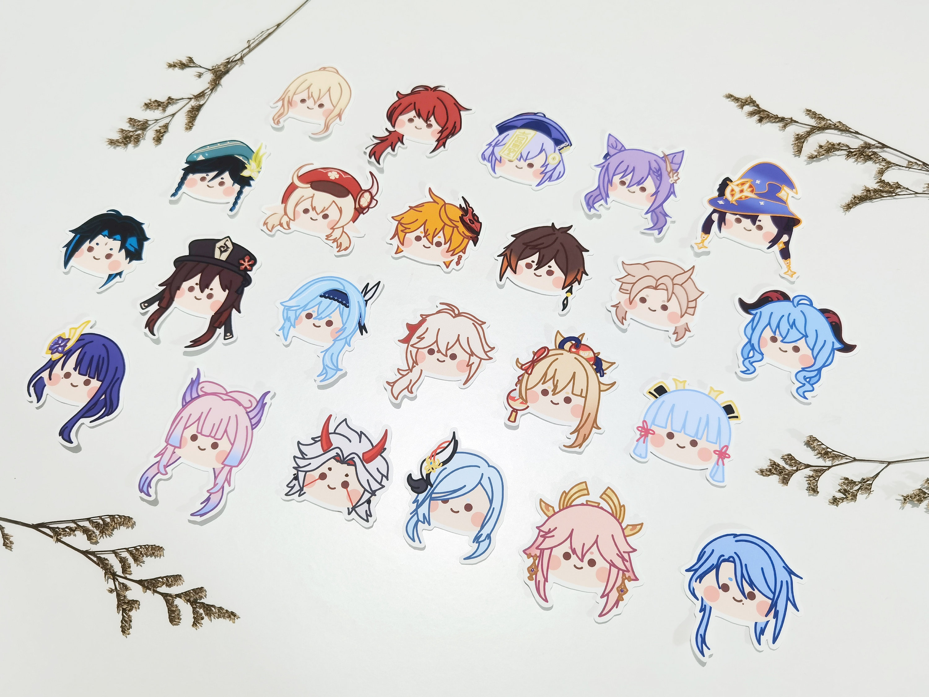 Genshin Impact Derpy Stickers Waterproof Matte Stickers Pack Set ...