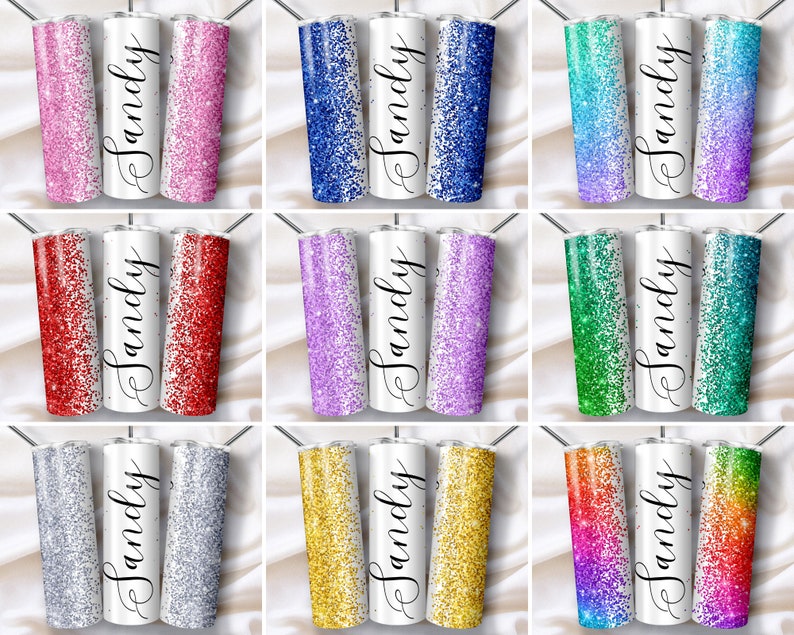 200 Own Text Tumbler Wrap Bundle, Add Text Tumbler 20 Oz Skinny ...