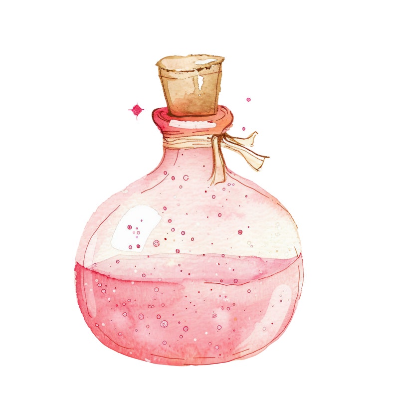 Potions Clipart Watercolour, Potion Junk Journal, Magic Potion Bottle ...