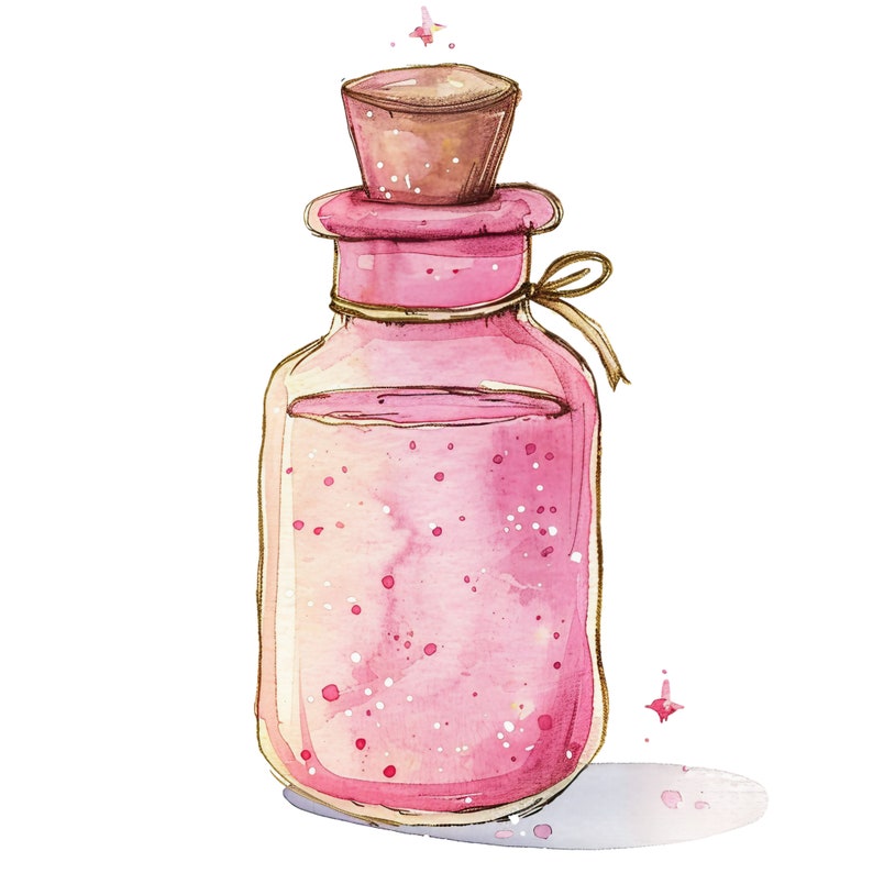 Potions Clipart Watercolour, Potion Junk Journal, Magic Potion Bottle ...