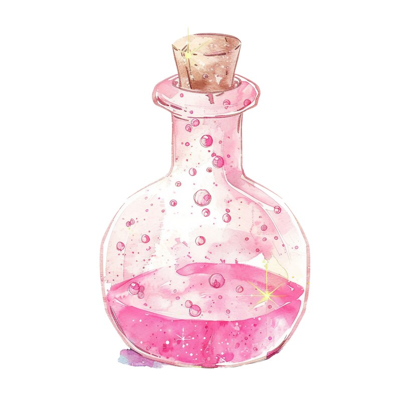 Potions Clipart Watercolour, Potion Junk Journal, Magic Potion Bottle ...