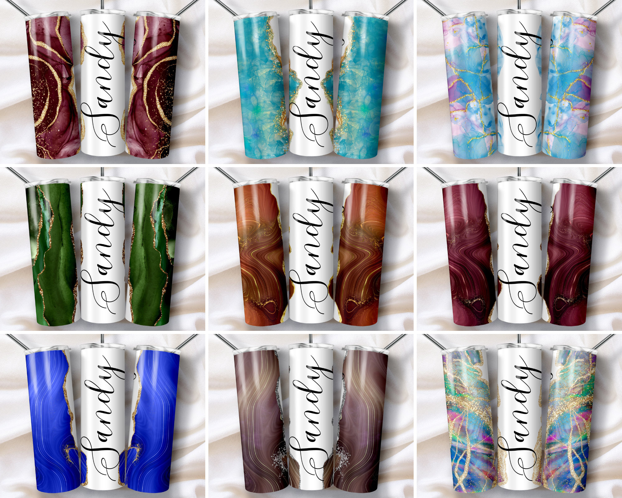 200 Own Text Tumbler Wrap Bundle, Add Text Tumbler 20 Oz Skinny ...