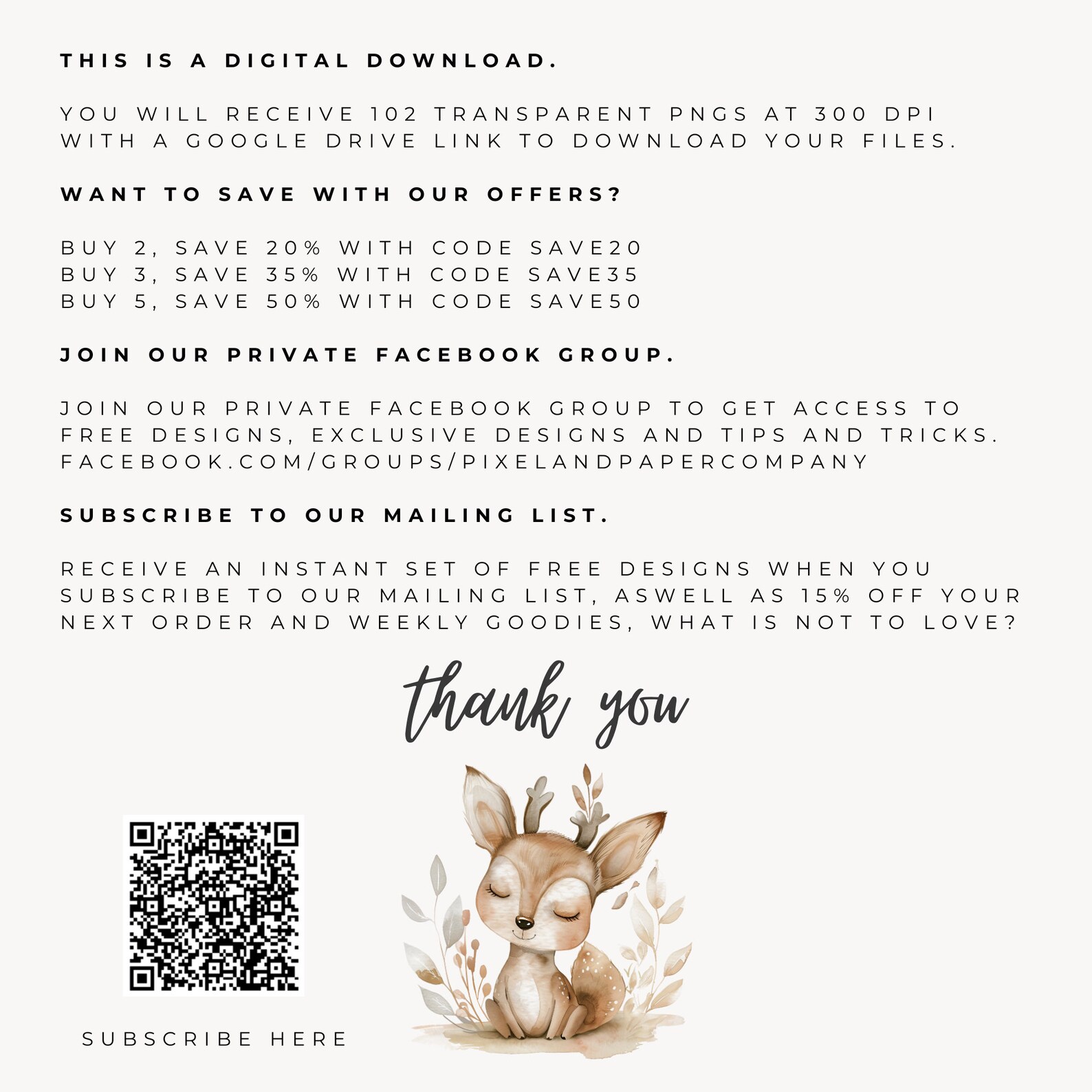 Boho Woodland Animals Clipart Watercolor Bundle Cute Forest Clipart ...