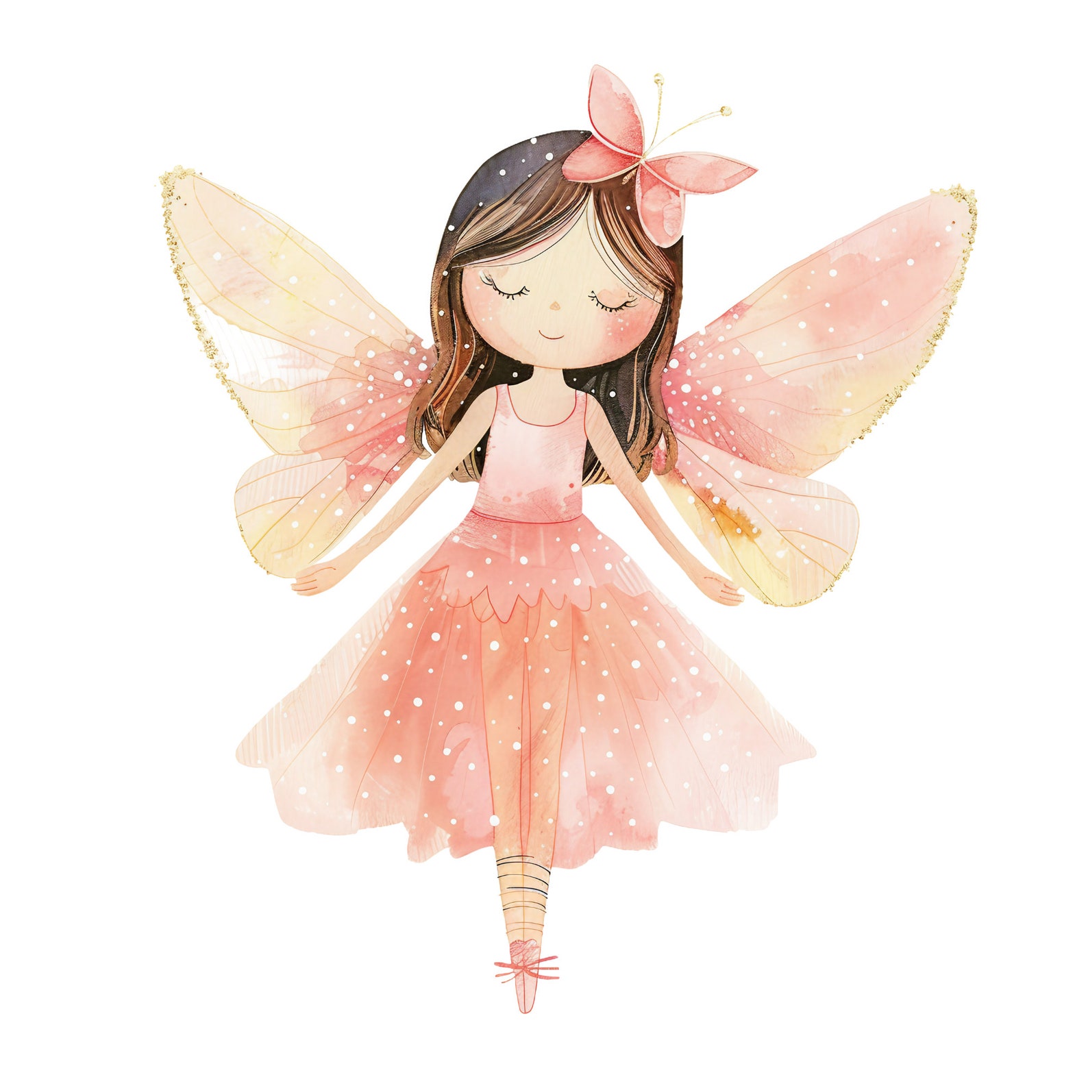 Enchanted Fairies Clipart, Watercolour Fairy Png, Cute Fairies Junk ...