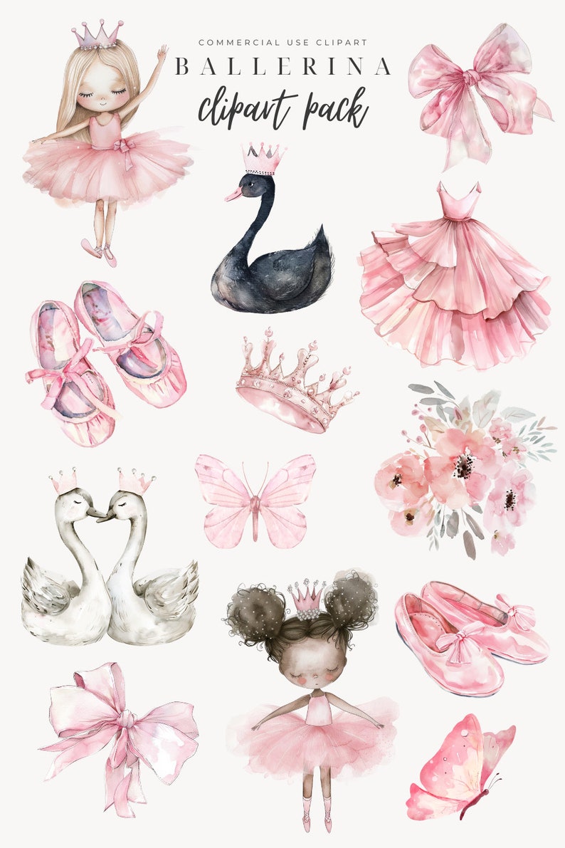 Ballerina Clipart, Ballet Clipart, Pink Ballet Png, Ballerina Nursery ...