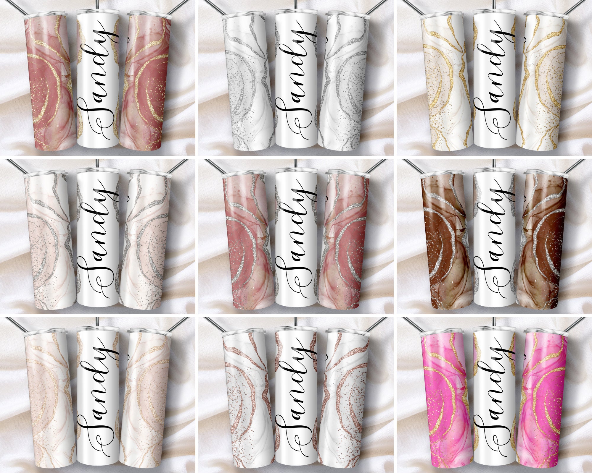 200 Own Text Tumbler Wrap Bundle, Add Text Tumbler 20 Oz Skinny ...