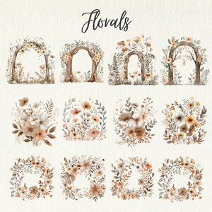 Boho Woodland Animals Clipart Watercolor Bundle Cute Forest Clipart ...