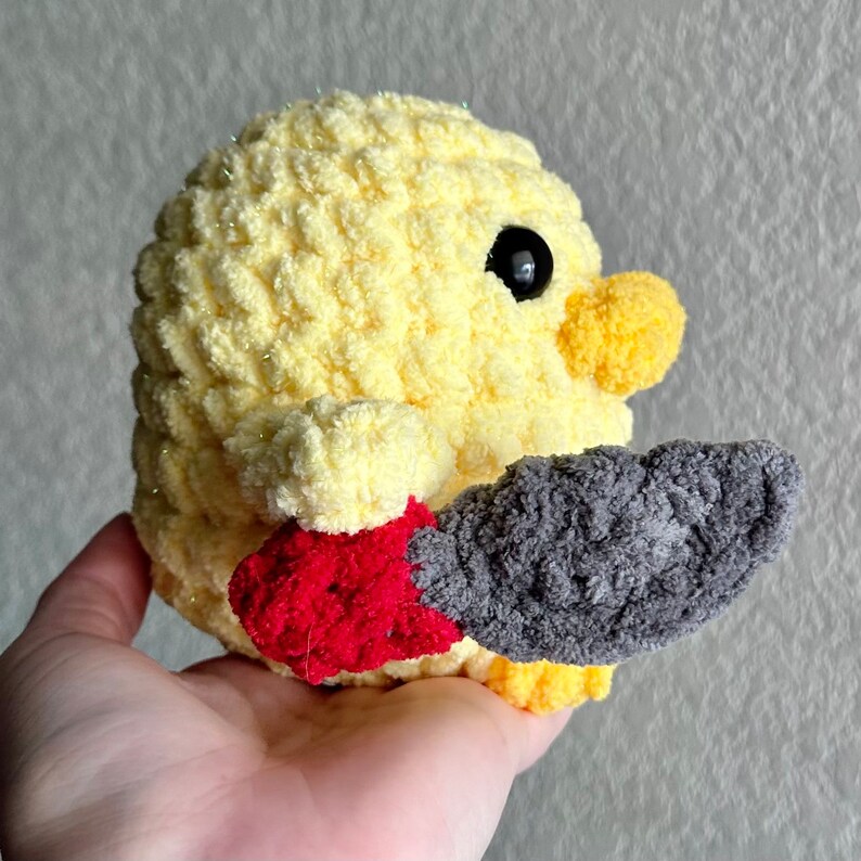 Weapon Duck Crochet Pattern Knife Duck Pattern No Sew Duck - Etsy
