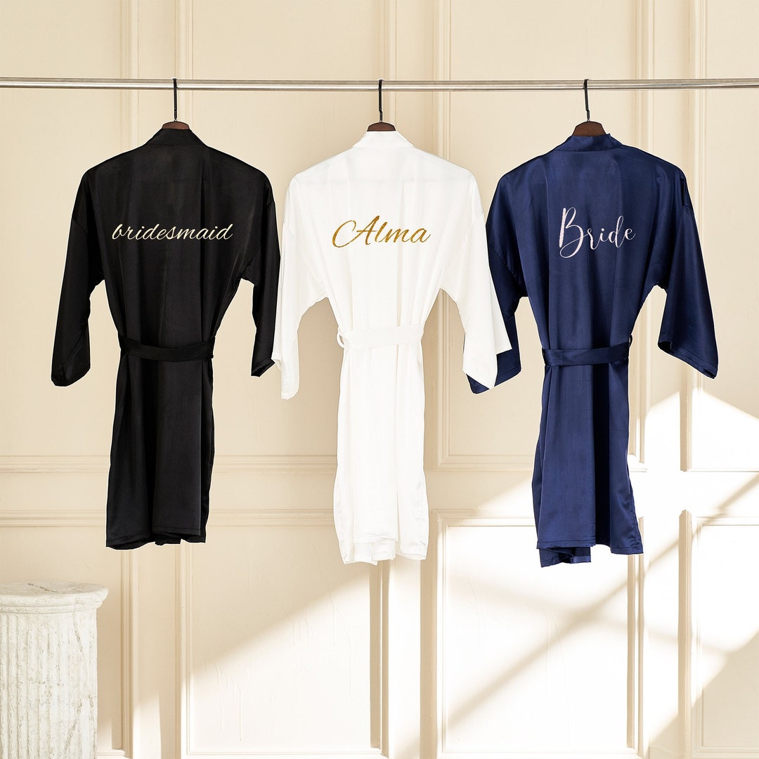 Personalized Ruffle Robe,bridal Robe,personalized Robes,wedding Robe ...