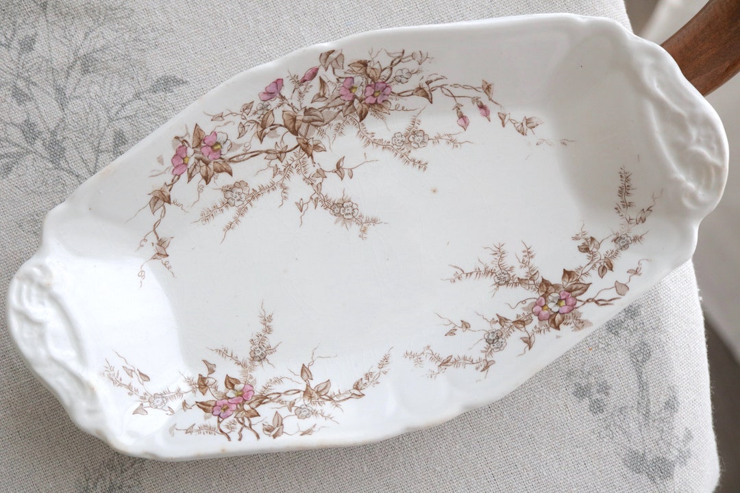 Vintage Alfred Meakin Royal Semi Porcelain Made in England Brown/pink ...