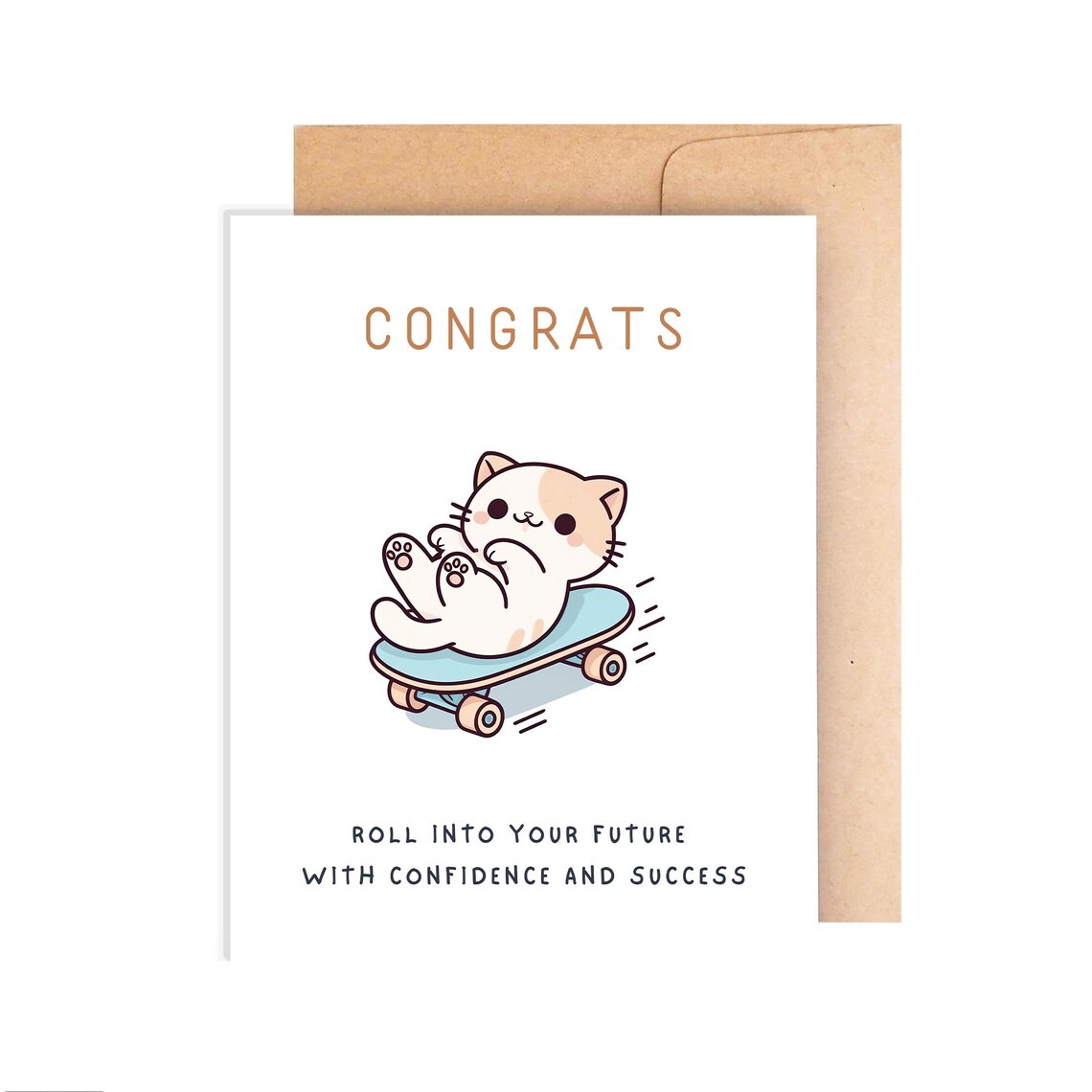 CONGRATS Greeting Card, Future With Confidence and Success, Card for ...