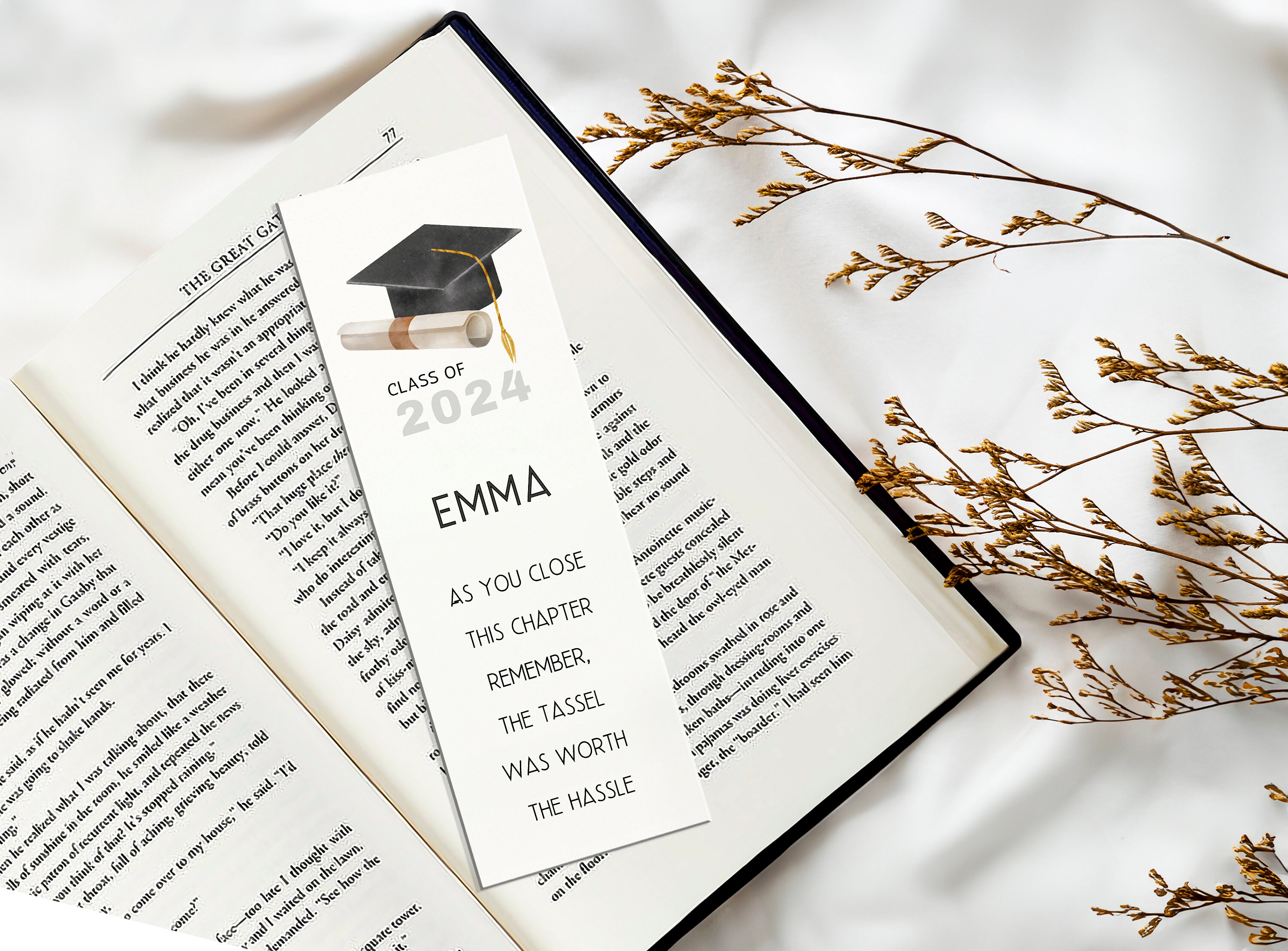 Personalized Graduation Bookmark for Graduation Gift, for Readers ...