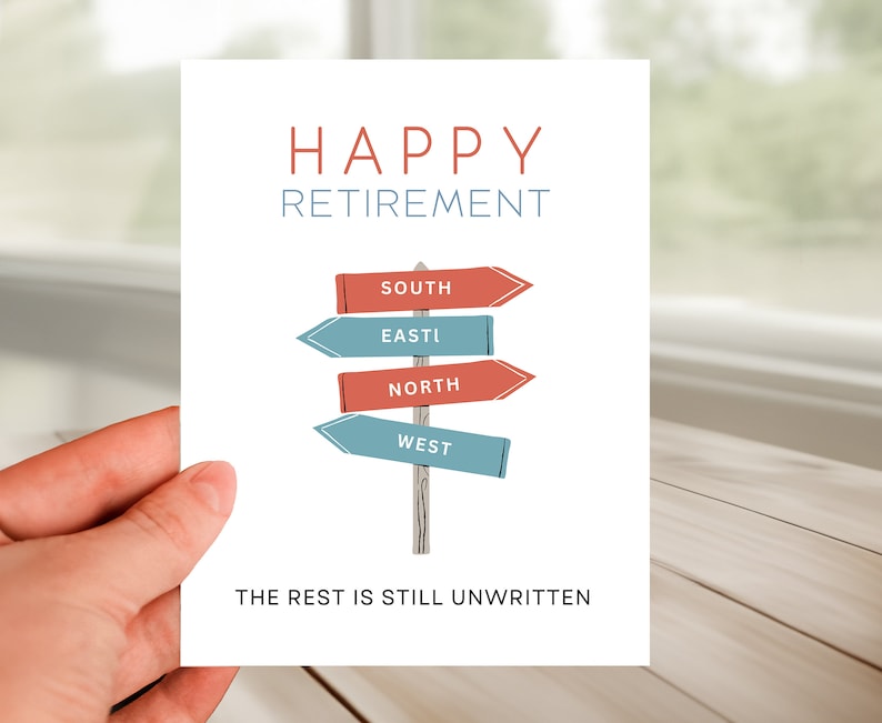 HAPPY RETIREMENT Greeting Card the Rest is Still Unwritten, New ...