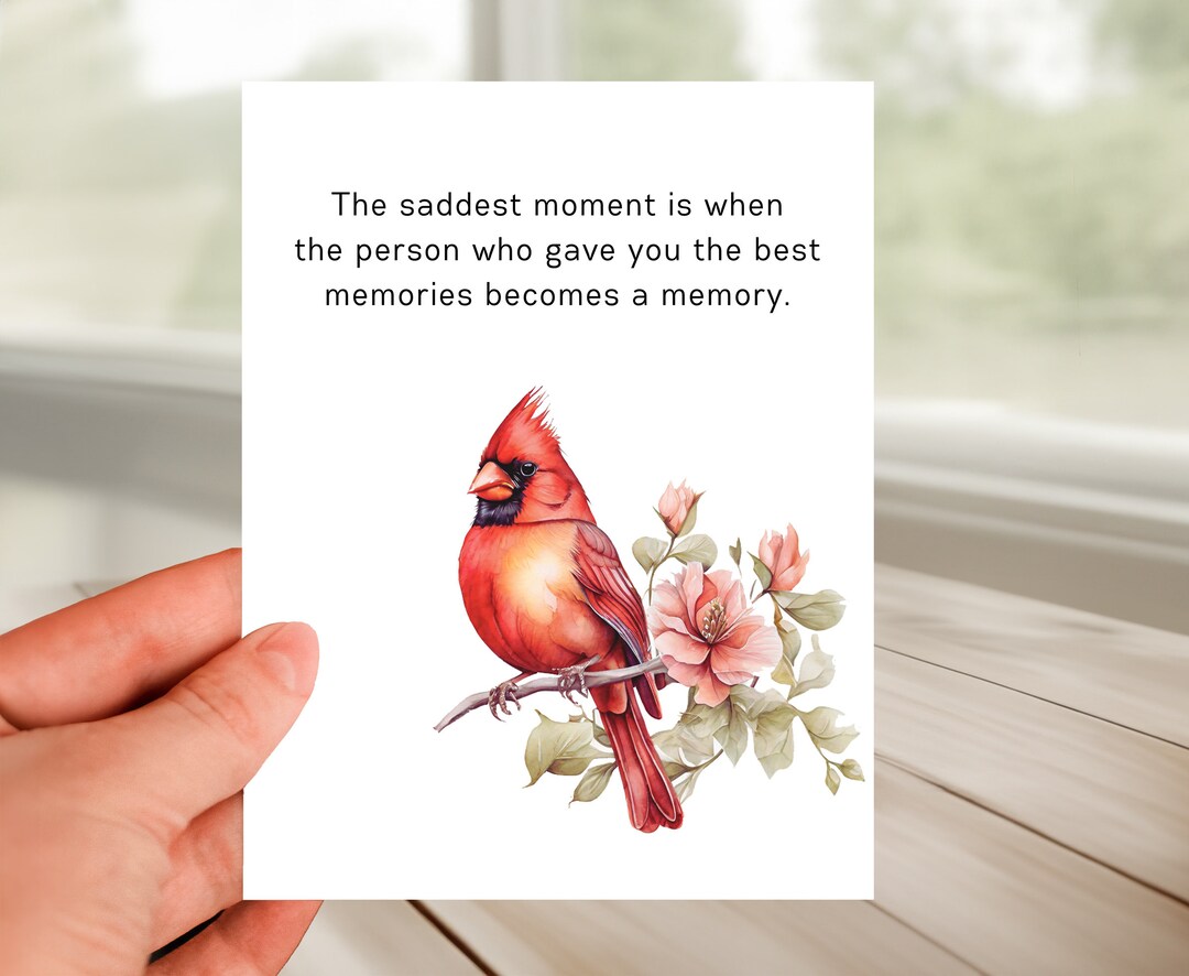 Memorial Sympathy Greeting Card - in Loving Remembrance, With Deepest ...