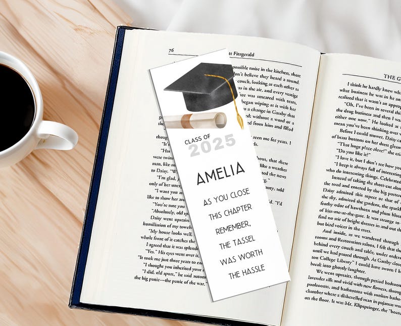 Personalized Graduation Bookmark for Graduation Gift, for Readers ...