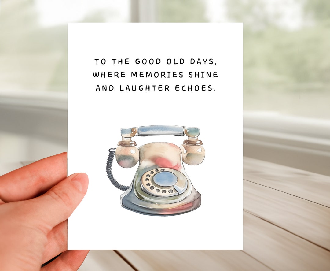 Good Old Friendship Greeting Card - Classic Friend Greeting to Best ...