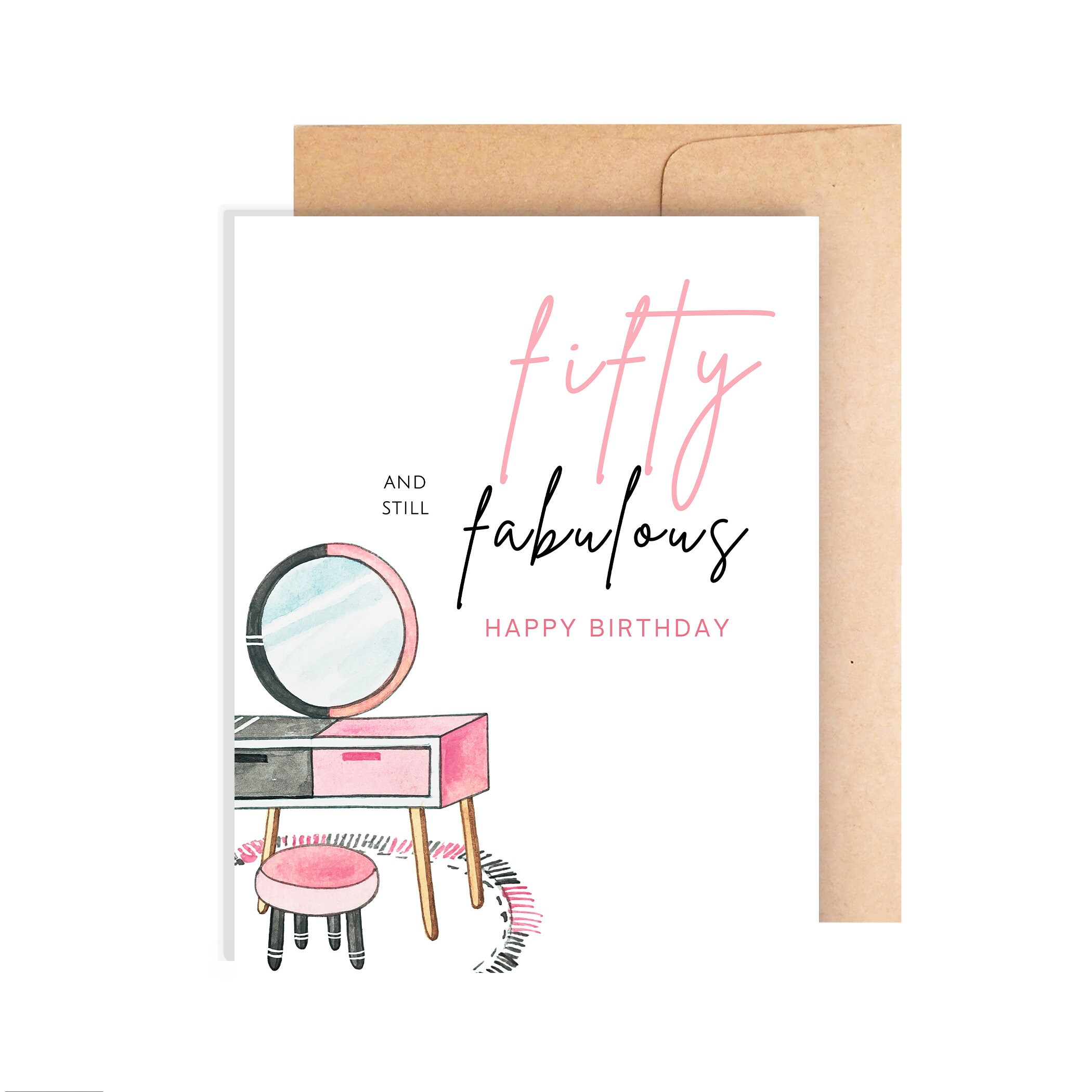 50th Birthday Card Still Fabulous at 50 Wife Birthday Card, Girlfriend ...