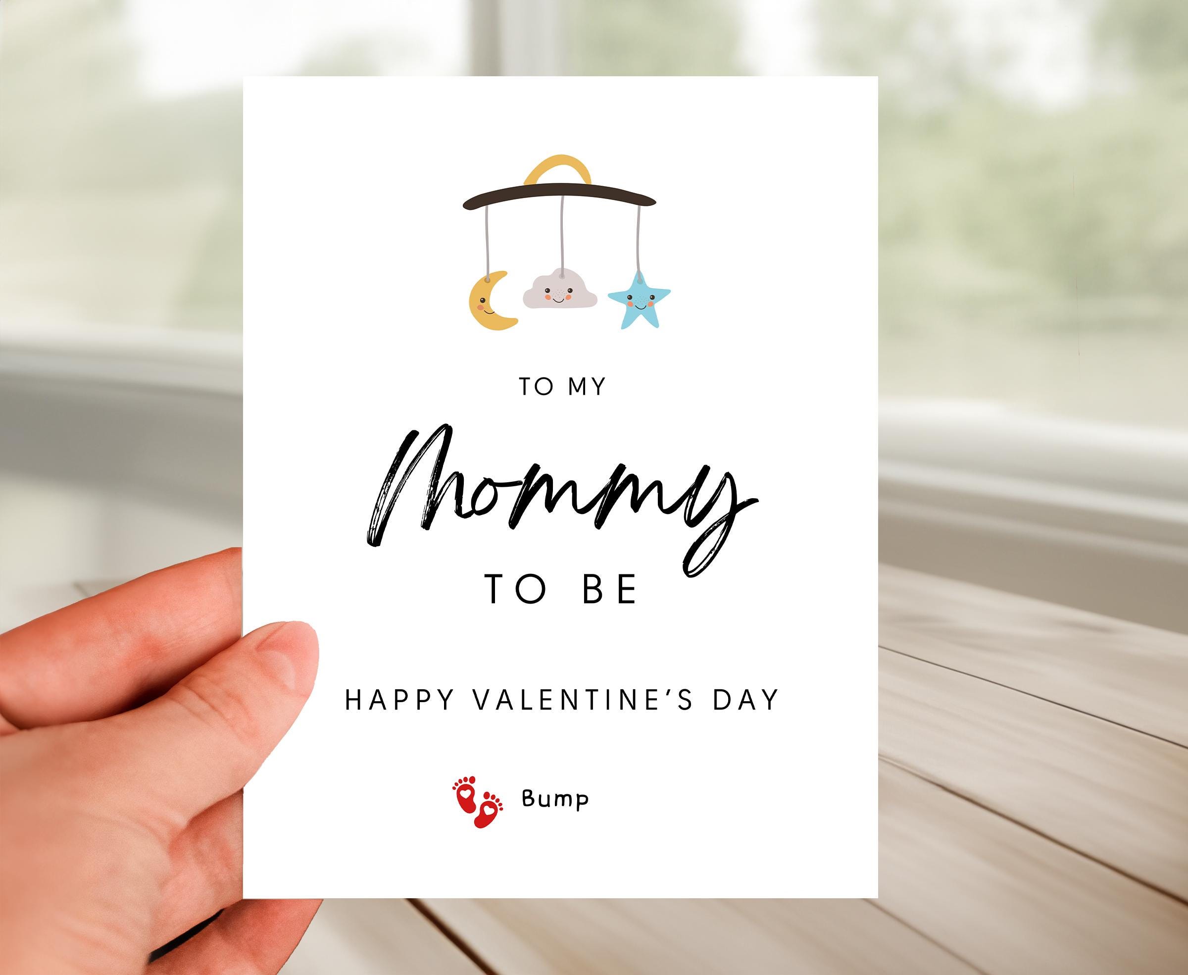 Happy Valentine Card for Mommy From Bump, Valentine Message to Mommy to ...