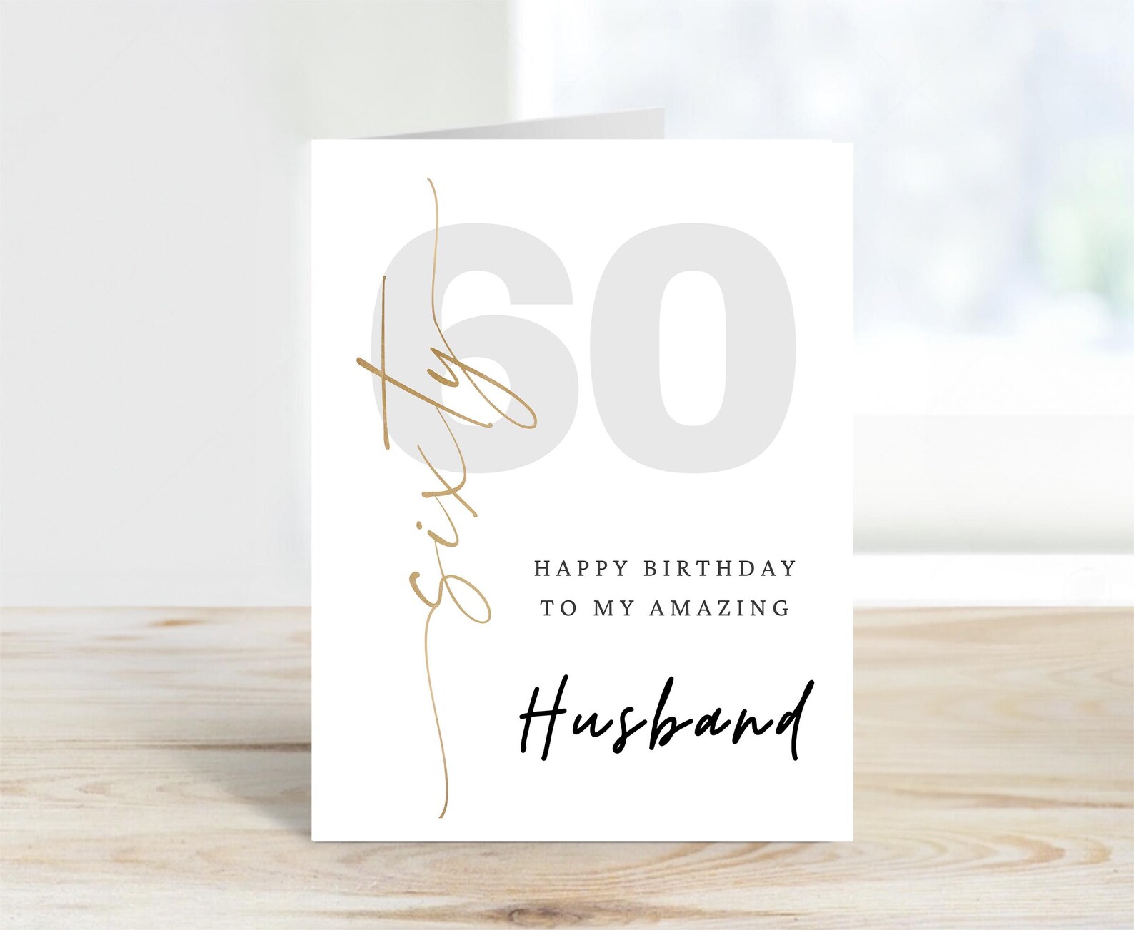 60th Birthday Card for Husband - Etsy
