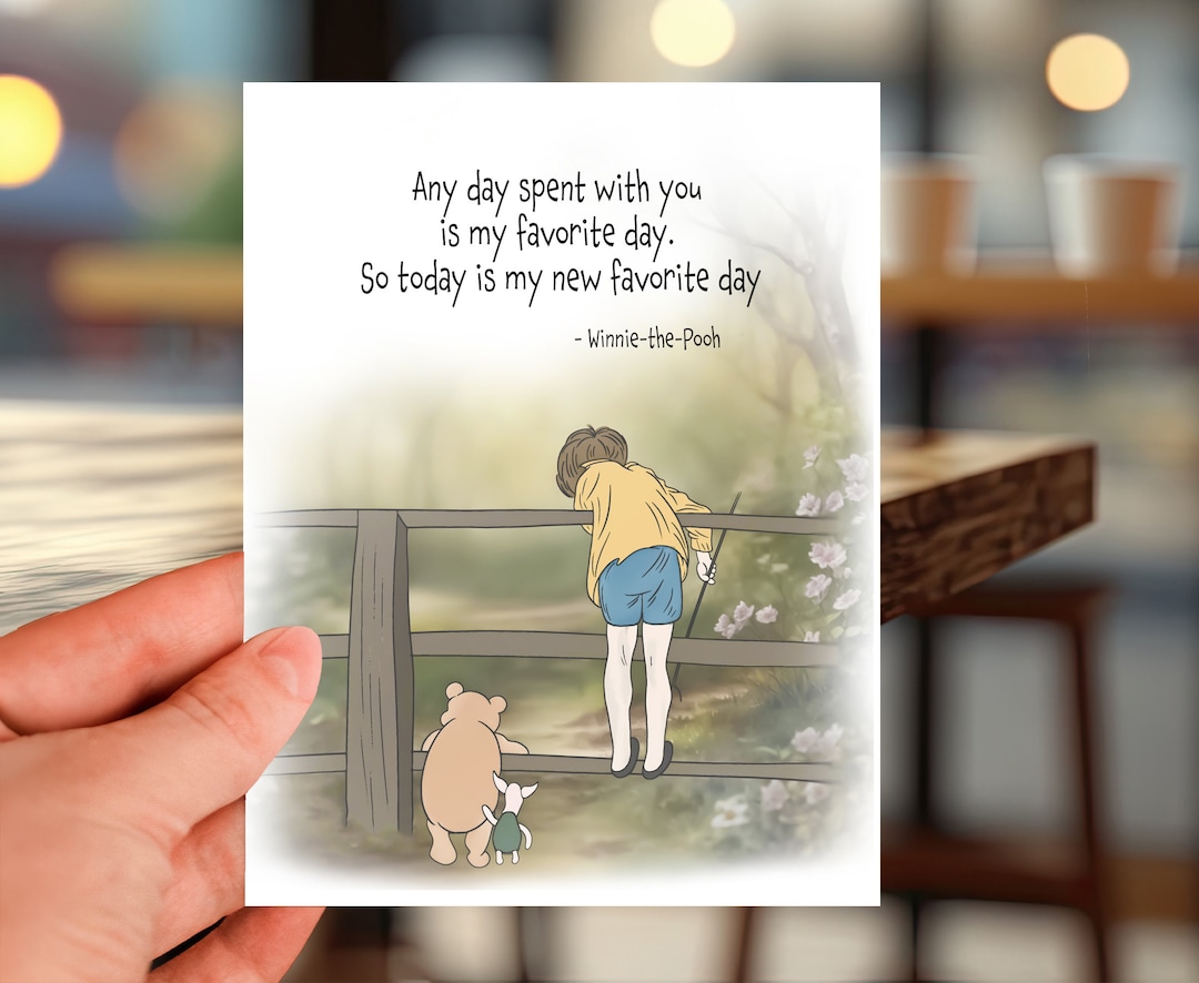 Quirky Wishes Greeting Card Any Day Spent With You is My - Etsy