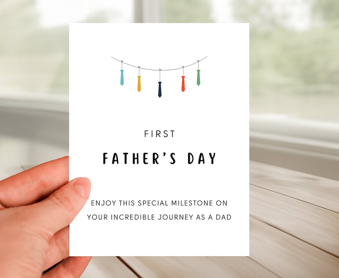 First Father's Day Card, Happy Father Card, New Dad to Be, Brother's ...