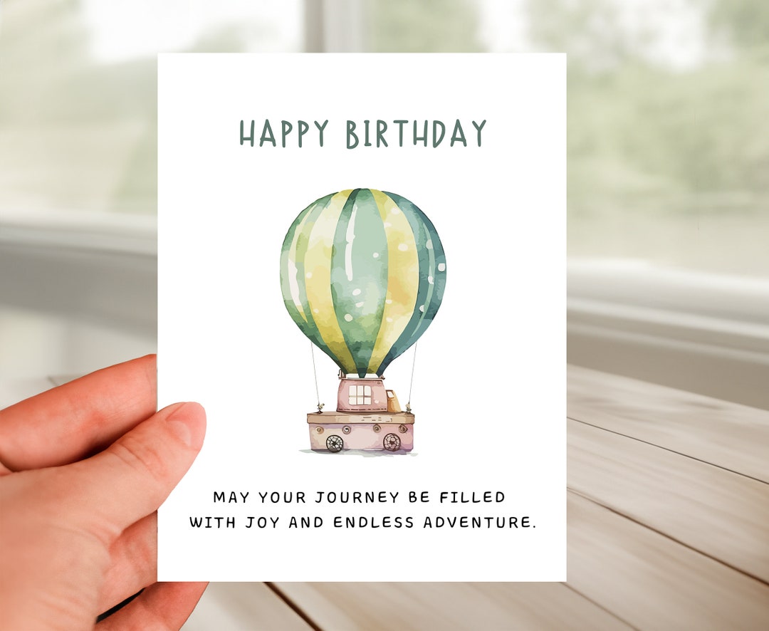 HAPPY BIRTHDAY Greeting Card - Thoughtful Uplifting Sentiment Message ...