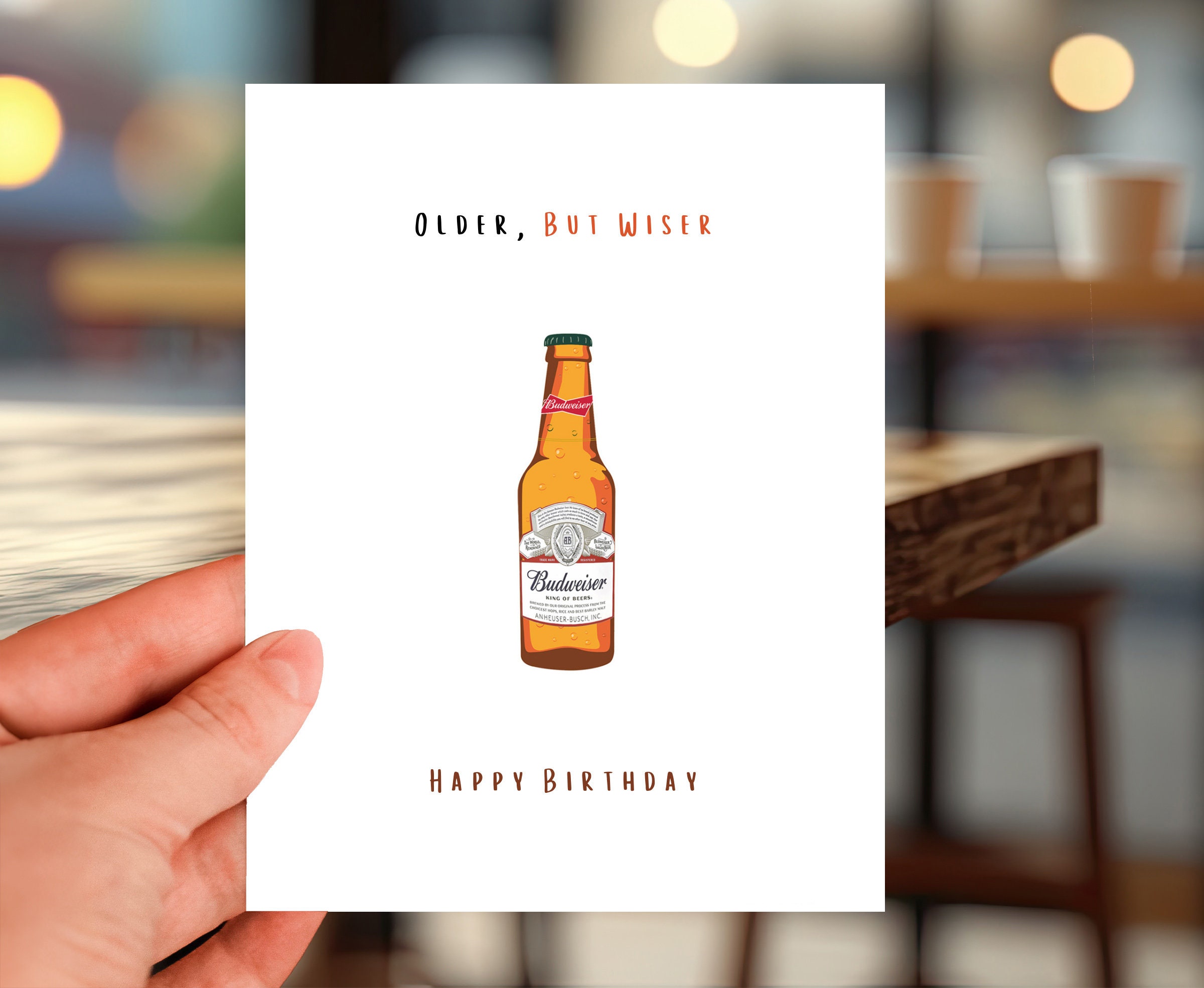 Fun Budweiser Happy Birthday Greeting Card - Etsy