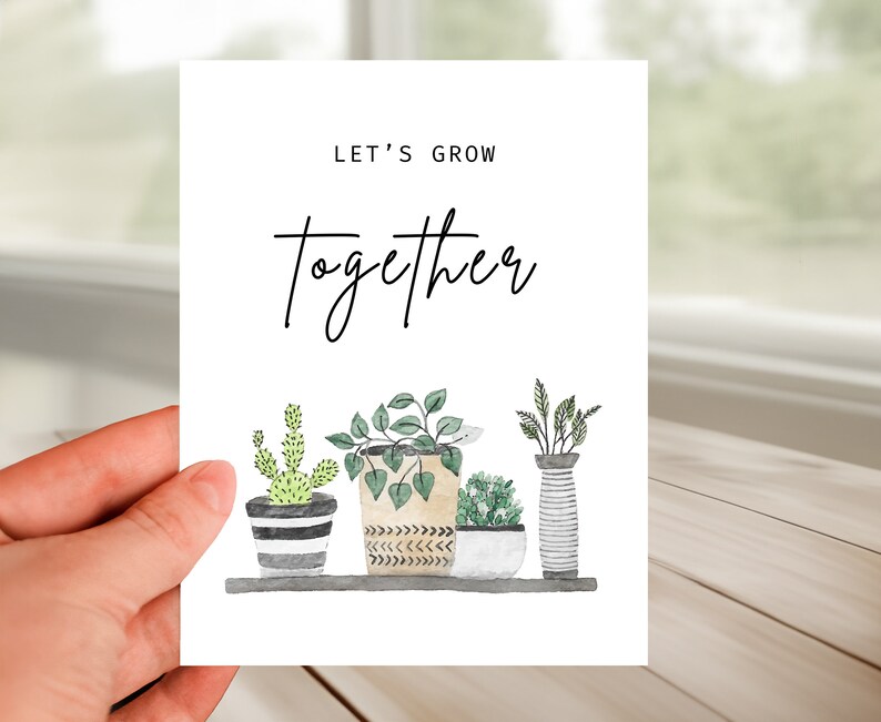 Friendship Greeting Card to Good Friends, Let's Grow Together ...