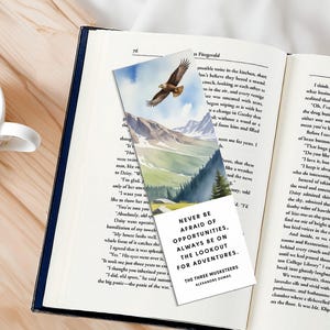 The Three Musketeers Classic Literature Bookmarks, Inspirational Quote ...