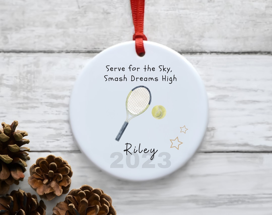 Personalized Tennis Player Ornament, Keepsake Gift for Tennis Player ...