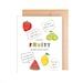 Happy Fruity Anniversary Card, Cute 4th Wedding Anniversary, Adorable ...
