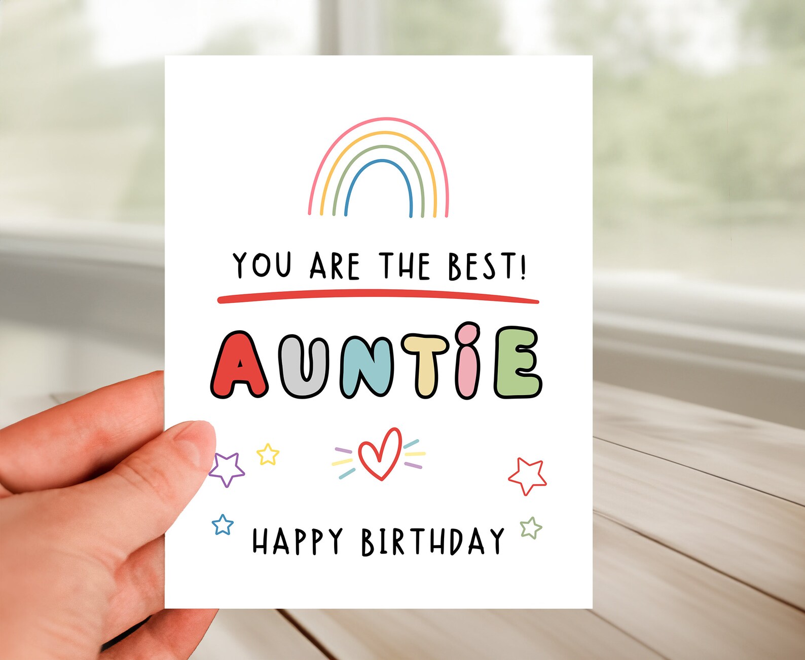 Happy Birthday Auntie Card, You Are the Best Auntie, Cute Birthday Card for Auntie, Sweet ...