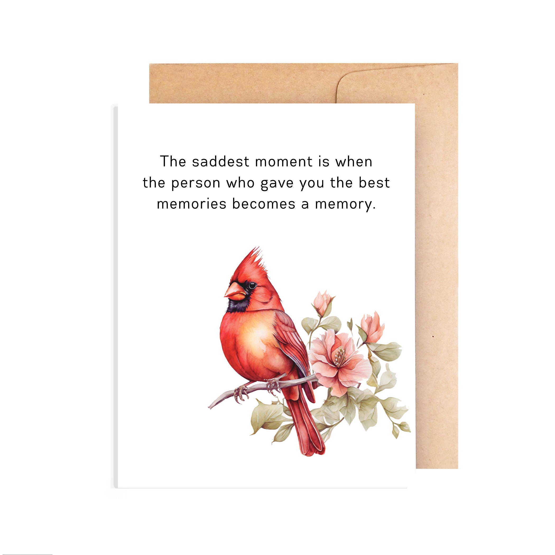 Memorial Sympathy Greeting Card - in Loving Remembrance, With Deepest ...