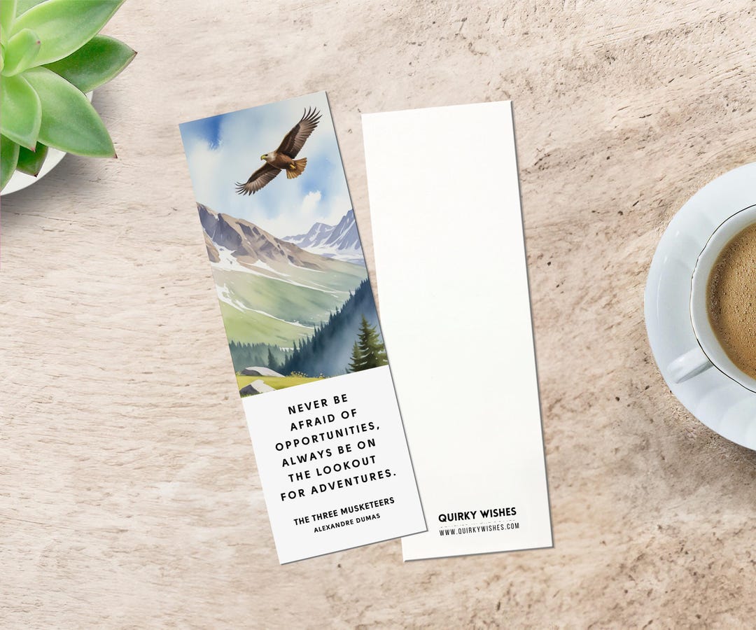 The Three Musketeers Classic Literature Bookmarks, Inspirational Quote ...
