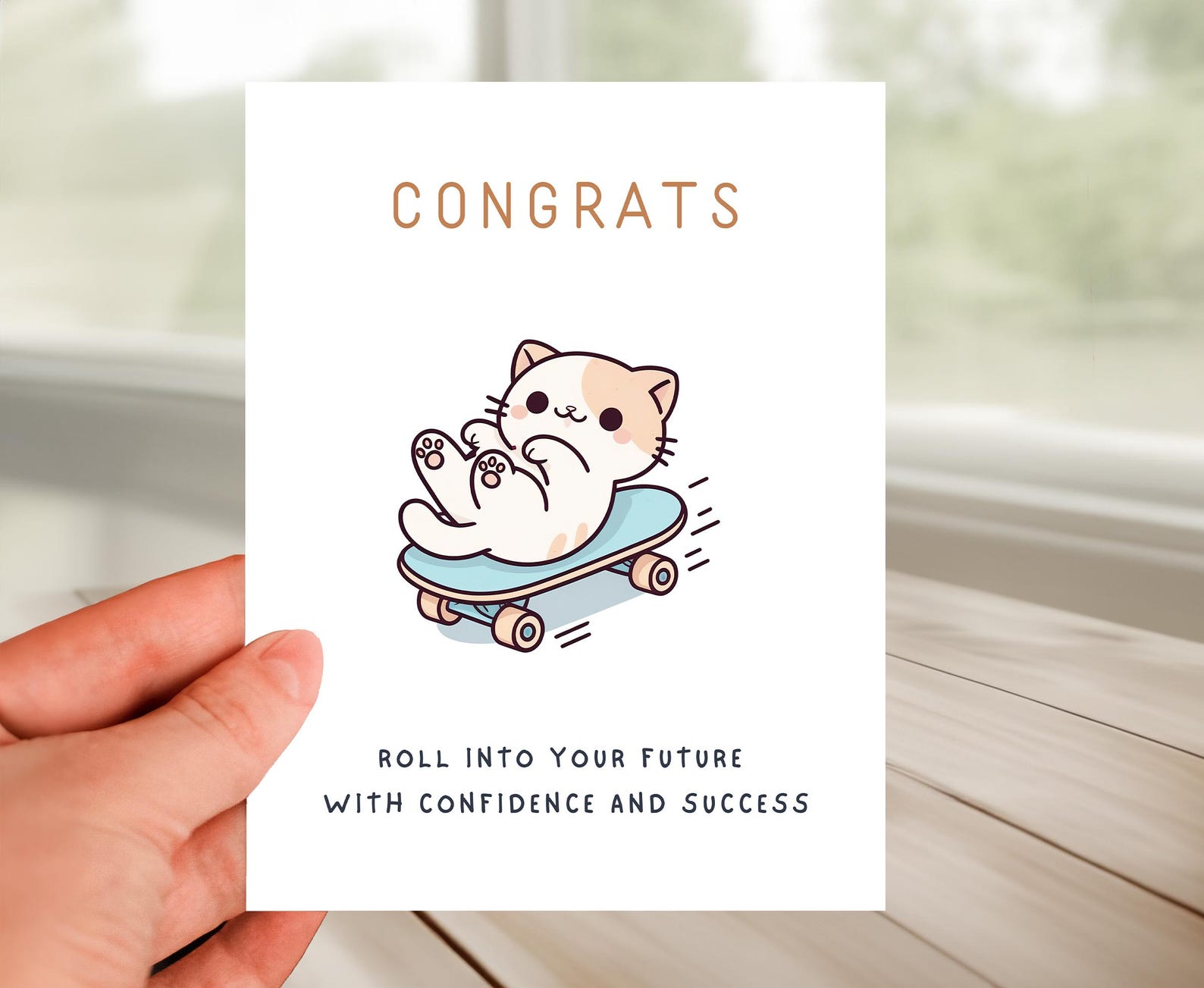 CONGRATS Greeting Card, Future With Confidence and Success, Card for ...