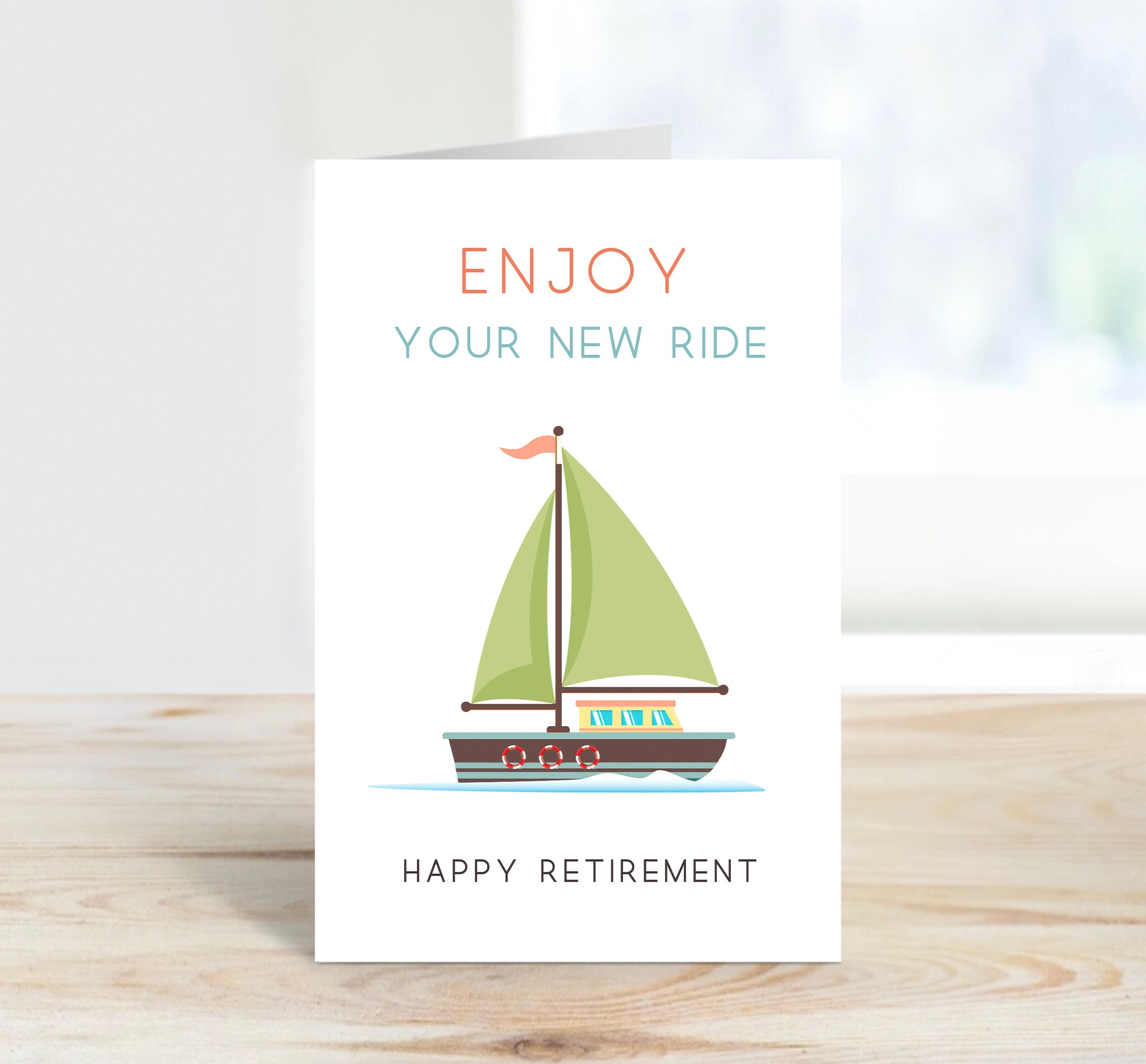 HAPPY RETIREMENT Card - Celebrate Retirement, Happy Sailing, Coworker ...