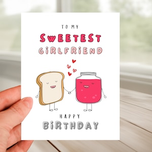 Sweet Girlfriend Birthday Card, Happy Birthday Card to Girlfriend ...