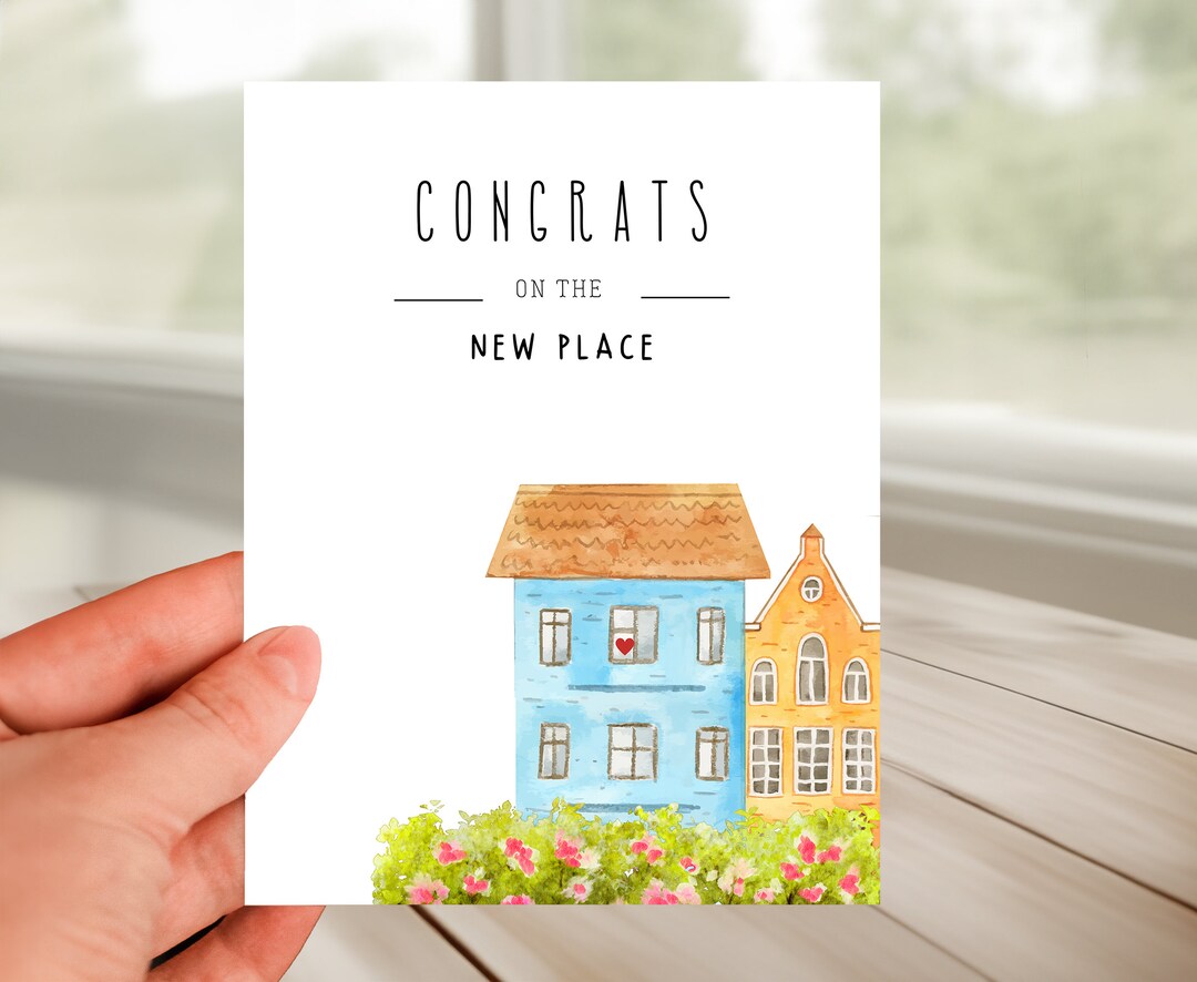 Congrats on the New Place Card for Moving to an Apartment, House ...